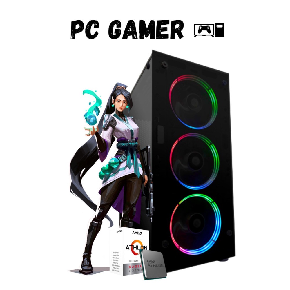 PC Gamer Inpower AMD Athlon 320GE 1TB 8GB GPU Vega 3 | Shopee Brasil