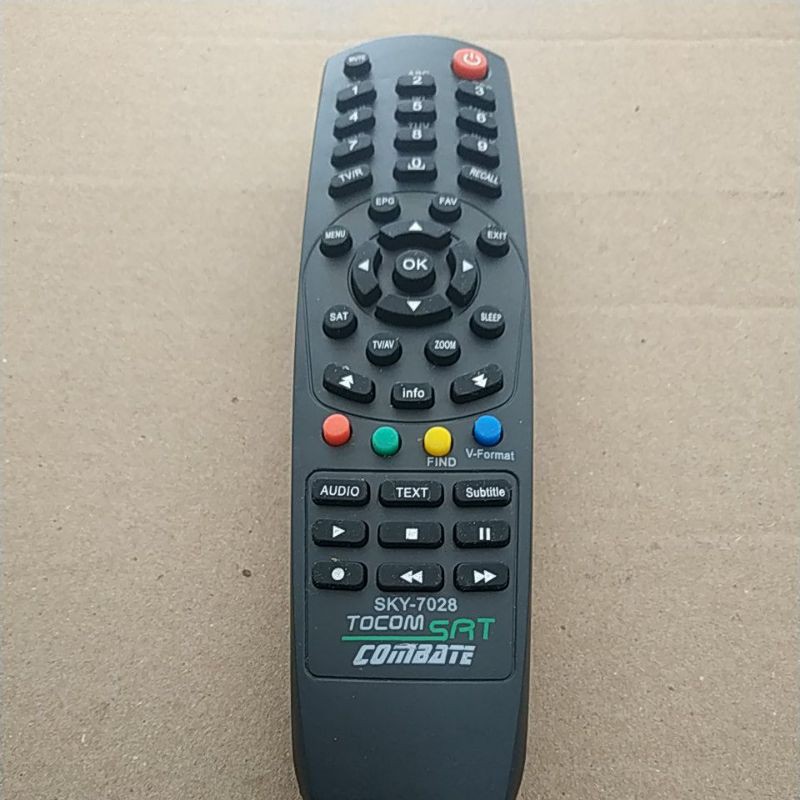 Controle Remoto Compatível Sky-7028 Tocom Sat Combate Original | Shopee ...