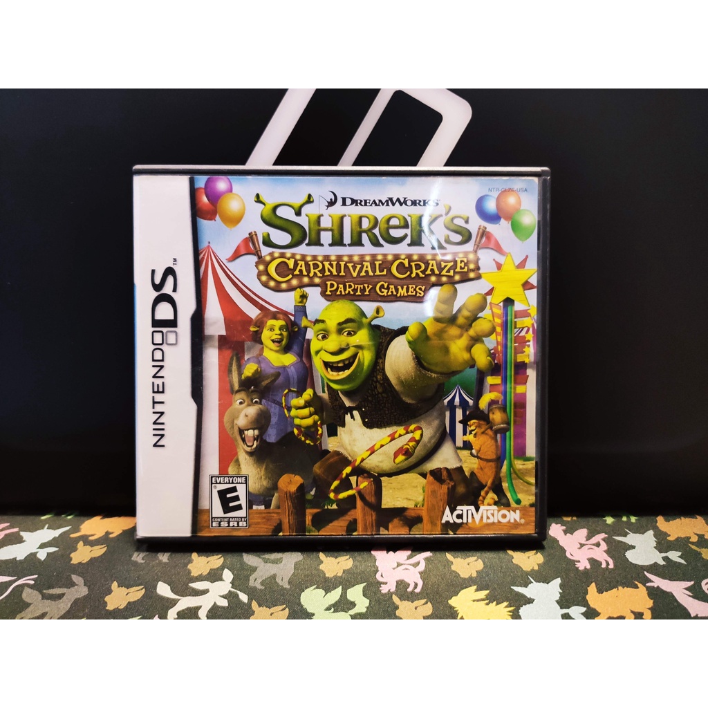 Shrek Carnival Craze Party Games Jogo Nintendo DS Seminovo Funcionando ...