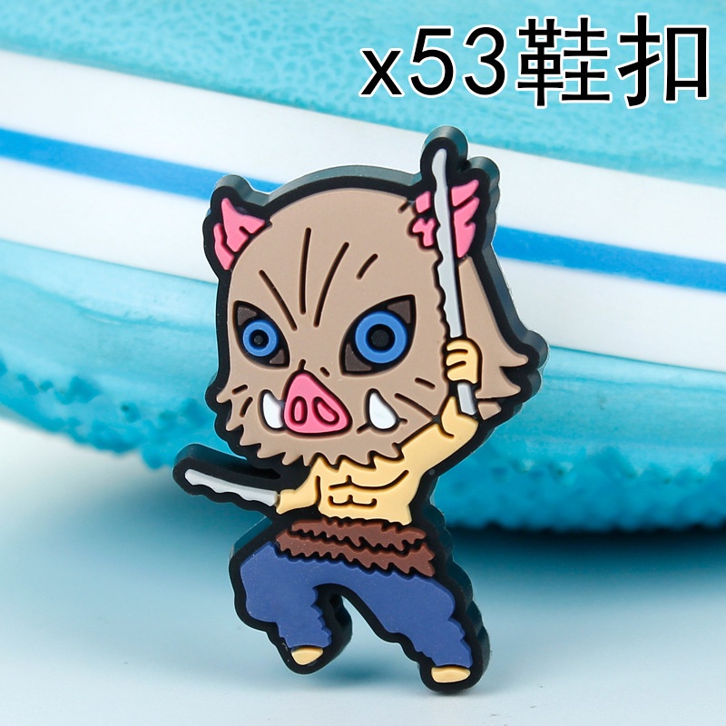 Cute Demon Slayer Jibbitz Pin Zenitsu Jibits Crocs Anime Shoe Charms ...