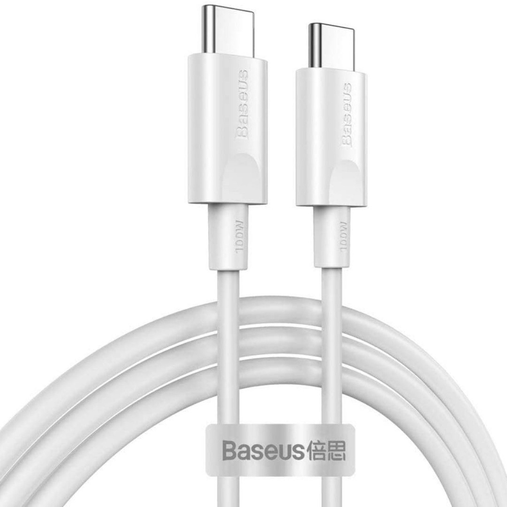 Cabo USB C x C Baseus 1.5m 100W Xiaobai Branco CATSW-D02 | Shopee Brasil
