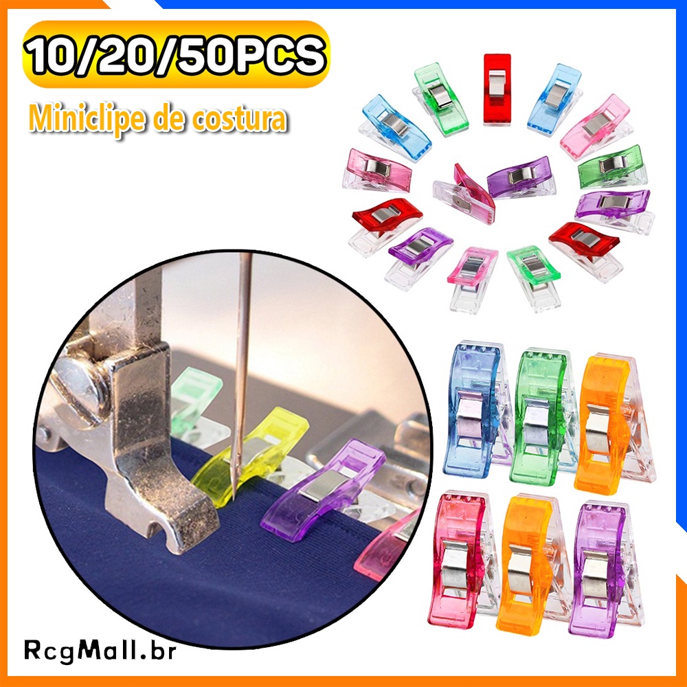 10/20/50PCS Sewing Clips /Multicolor Plastic Clips /Quilting Clip /Patchwork Craft Clips ...