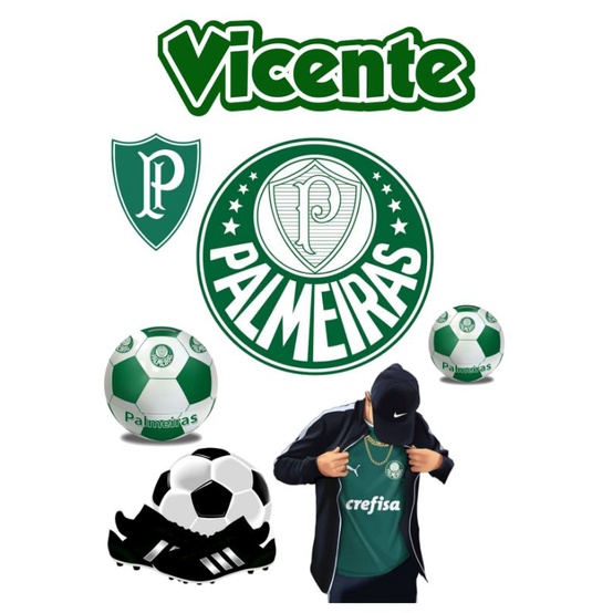 Topo de bolo topper de bolo Palmeiras | Shopee Brasil