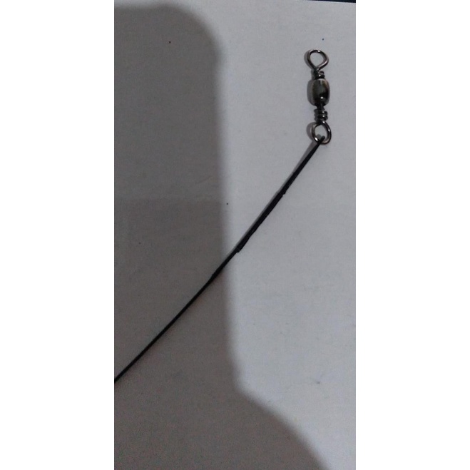 Encastor De Pesca Chicote Leader cabo de aço (com girador e Snap ...