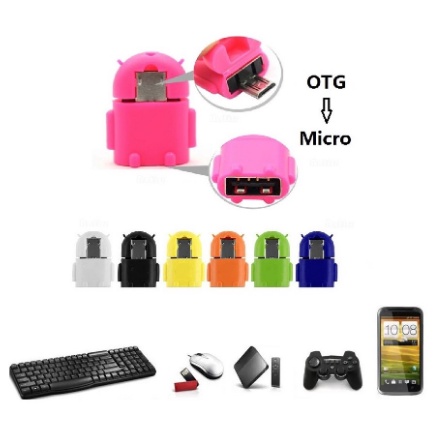 Adaptador Otg Usb Para Micro-usb V8 Android Robo Várias Cores | Shopee ...