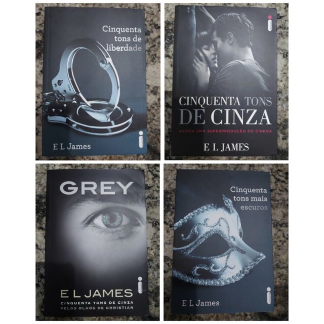 Livros da saga 50 tons de cinza - Cinquenta tons de cinza - Cinquenta ...