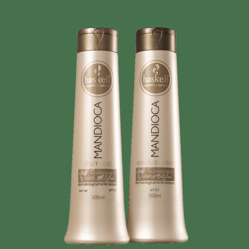 Kit Haskell Mandioca Shampoo Condicionador 500g | Shopee Brasil