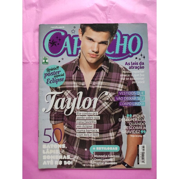 Revista Capricho Taylor Lautner | Shopee Brasil