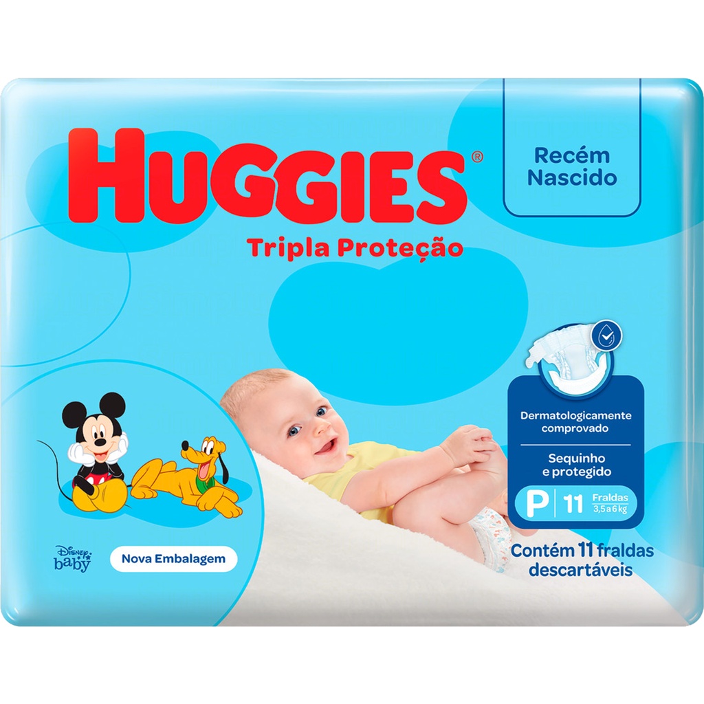 Fralda Infantil Huggies P (RN), M e G (1 unidade)- Oferta | Shopee Brasil