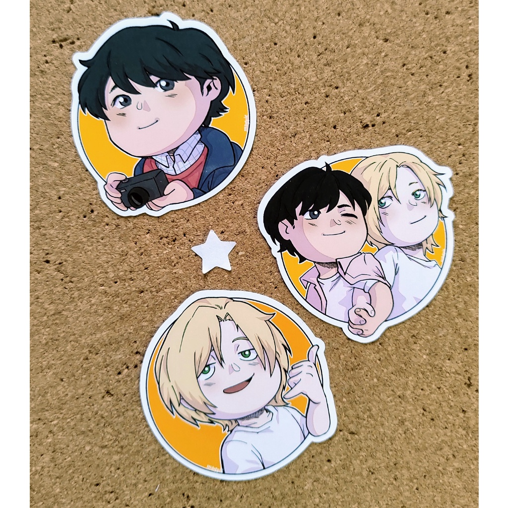 Adesivos Diversos | Banana Fish | Shopee Brasil