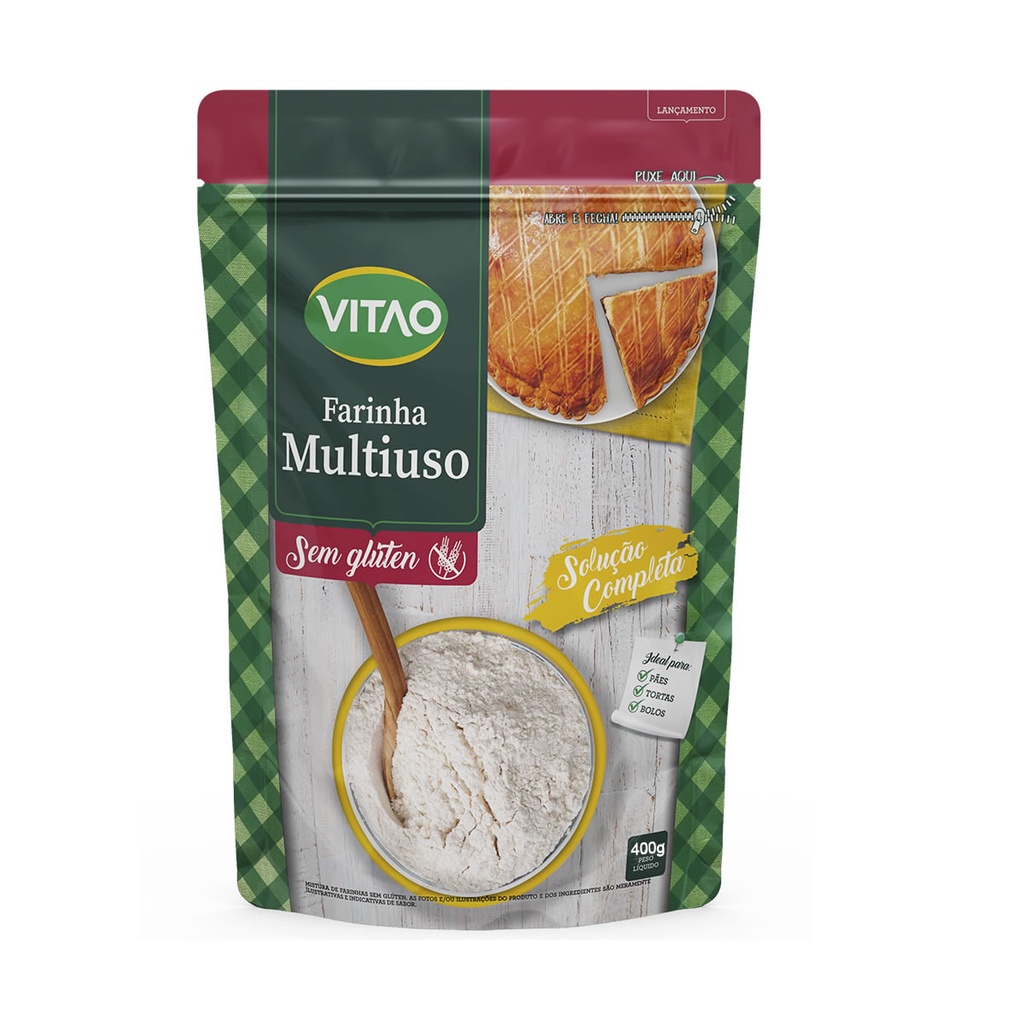 Farinha Mix Multiuso Sem Glúten 400g - Vitao | Shopee Brasil
