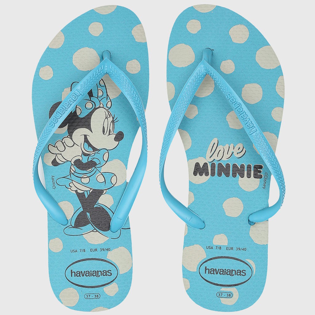 CHINELO HAVAIANAS SLIM DISNEY AZUL | Shopee Brasil