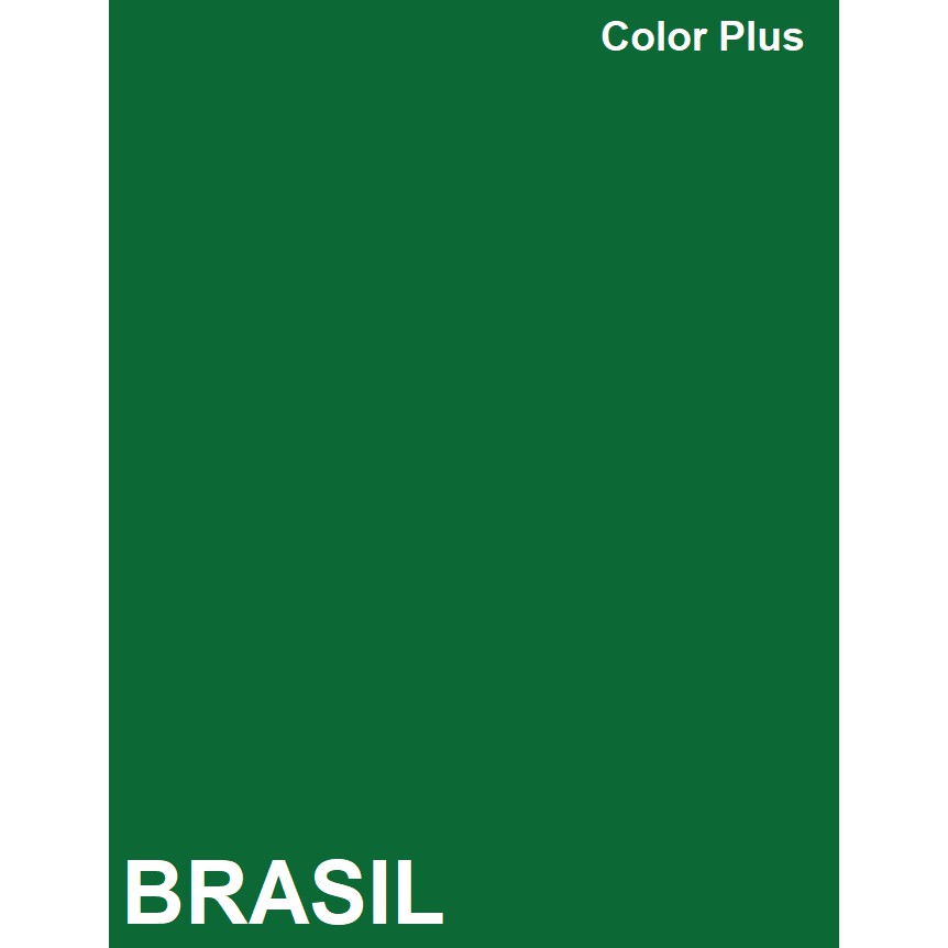 Papel Color Plus Brasil A4 - 180g 25 Folhas (Verde Bandeira) | Shopee ...