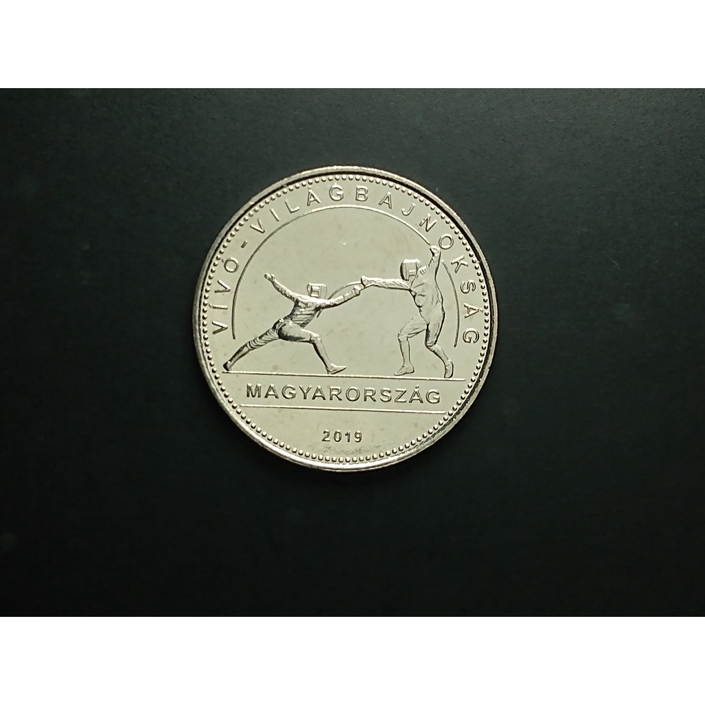 Moeda de 50 Forint, Hungria, 2019, FC, Comemorativa Campeonato Mundial ...
