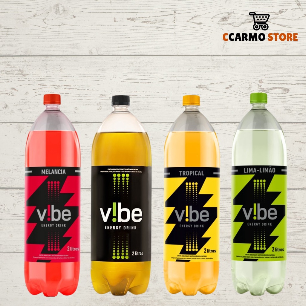 Energético Vibe Energy Drink 2 Litros Escolha Seu Sabor | Shopee Brasil