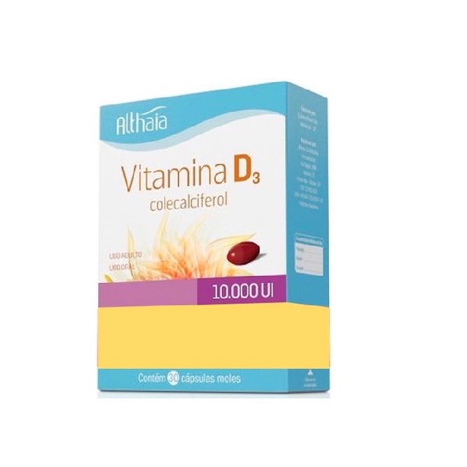 Vitamina D 10.000 ui 30 Cápsulas Althaia | Shopee Brasil