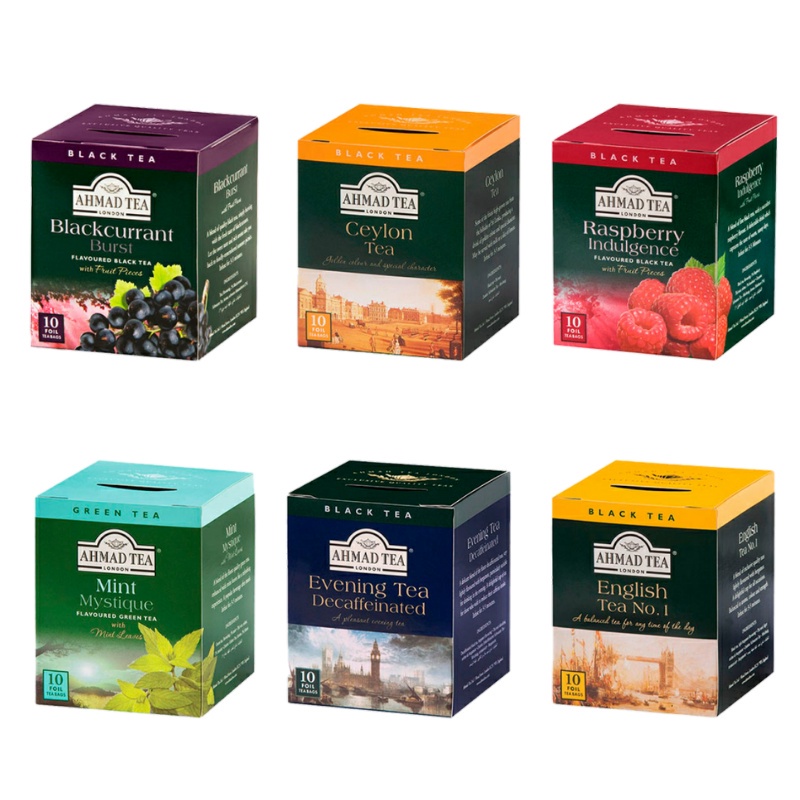 Kit 6 Chá Importado Ahmad Tea London Sabores 20 Gr | Shopee Brasil