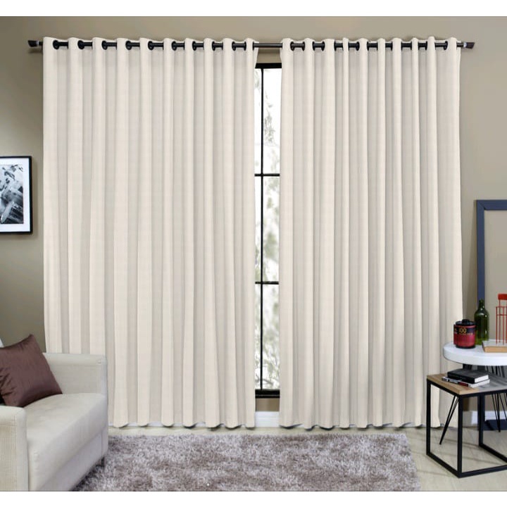 Cortina Paris Quarto e Sala Rústica Paris 3,00x2,50 semi blackout flame ...