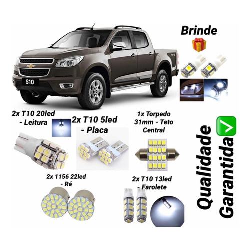 Kit Lampadas Led Tipo Xenon S10 Nova | Shopee Brasil