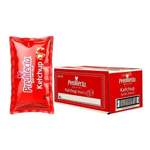 Caixa Sachê Ketchup 144 un de 7 gramas PREDILECTA | Shopee Brasil