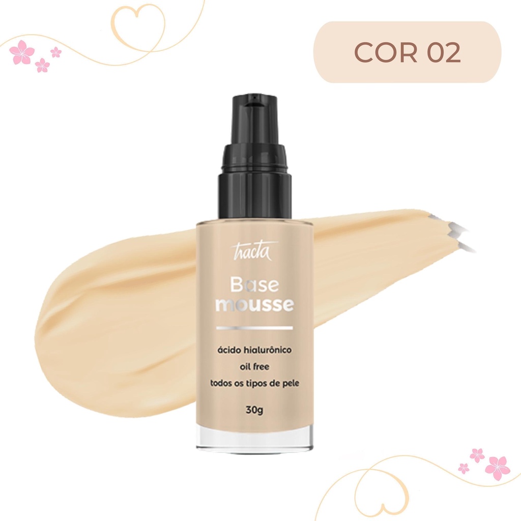Base Mousse Tracta Acido Hialuronico Textura Leve Matte 30g | Shopee Brasil