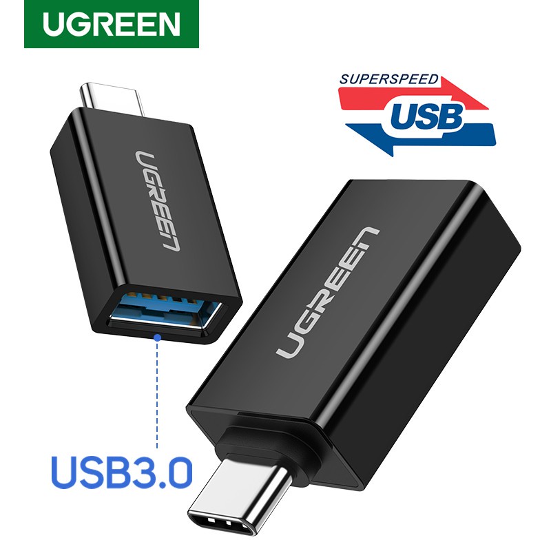 Adaptador Conector OTG USB 3.0 Para Tipo C - Ugreen | Shopee Brasil