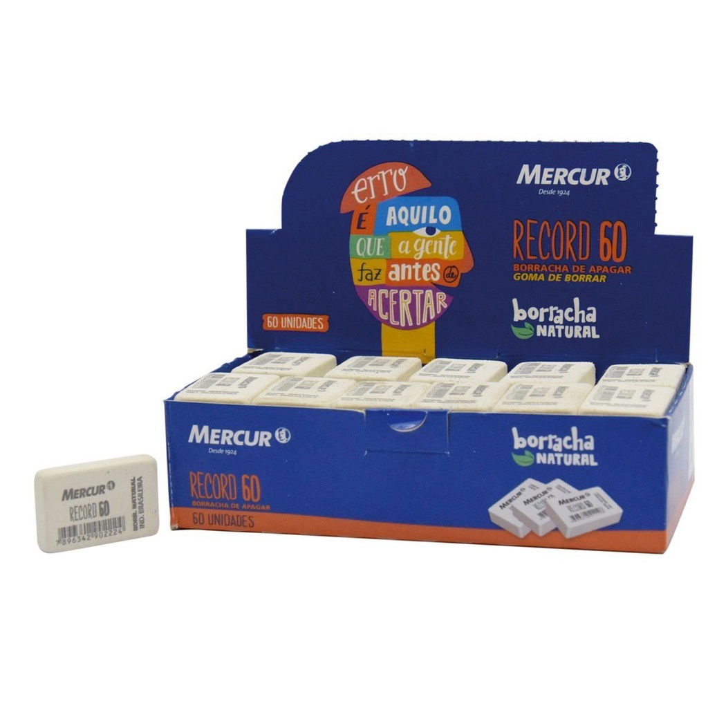 Borracha Record 60 Mercur- Kit de 2 borrachas | Shopee Brasil