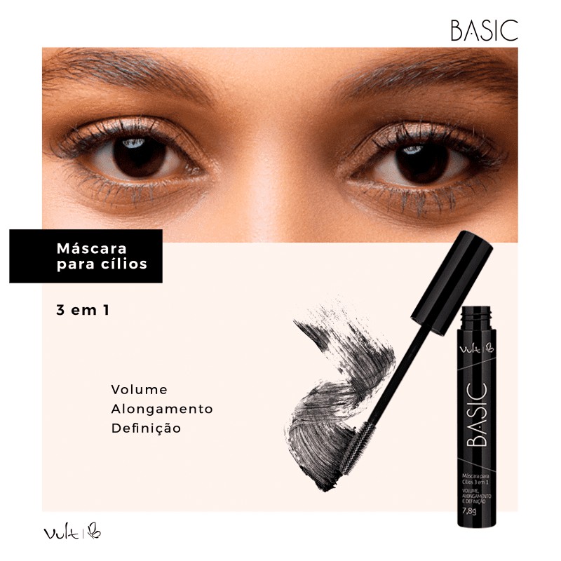 Mascara Basic 3 em 1 Vult | Shopee Brasil
