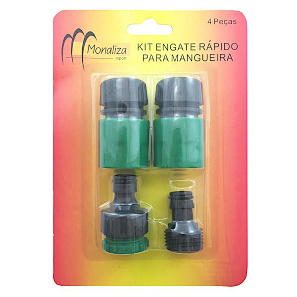 Kit Engate Rápido Para Mangueira 4 Peças - Monaliza | Shopee Brasil