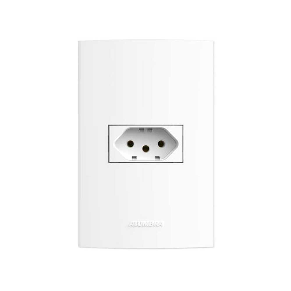 Tomada C/ Placa 2P+T 10A 250V Linha Alumbra Siena Facil 4X2 | Shopee Brasil