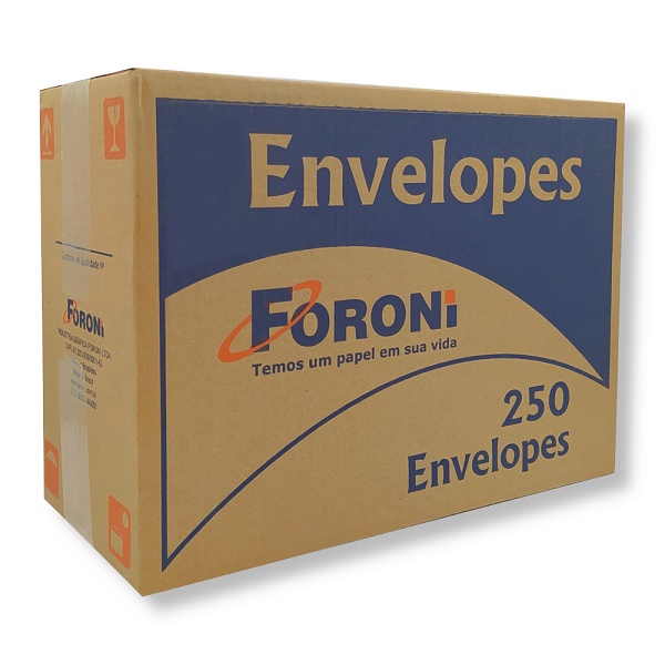 ENVELOPE KRAFT FORONI NATURAL 34 - 80G 240X340MM CX 250 ENV | Shopee Brasil