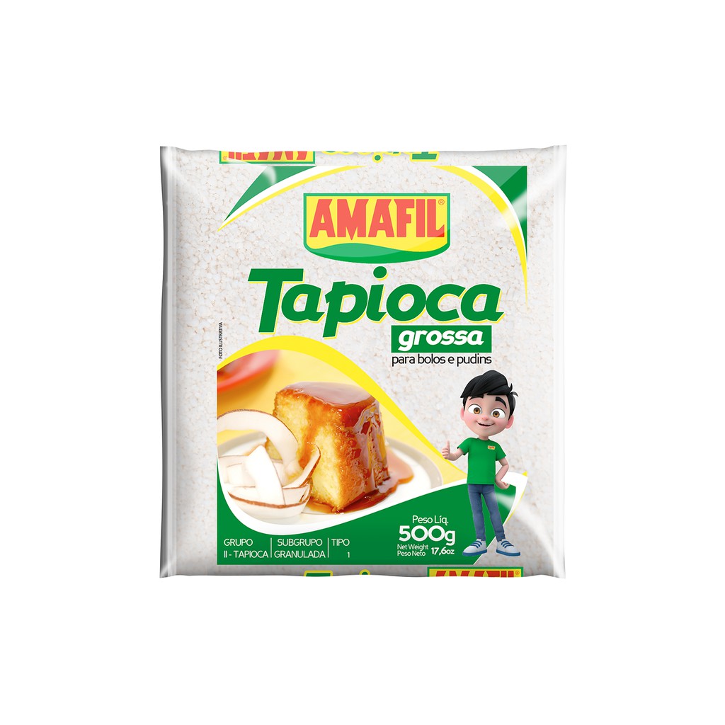 Tapioca Granulada Grossa AMAFIL | Shopee Brasil