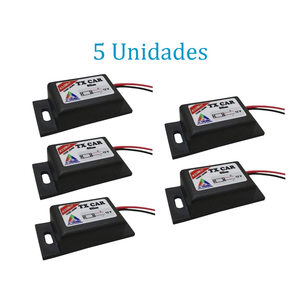 Kit 5 Controle Portão Tx Car Farol Carro Moto Ppa Rcg Garen Acton Seg ...