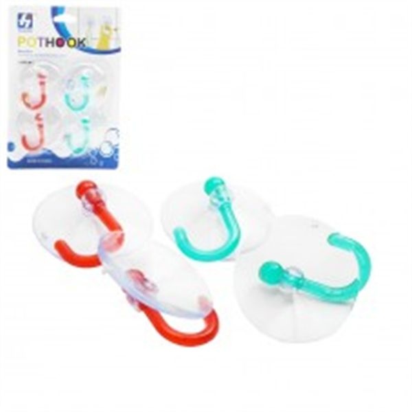 Gancho de parede com ventosa 4 pecas Pothook | Shopee Brasil