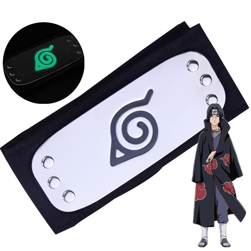 Anime Naruto Acessórios Cosplay Akatsuki Vila da Folha Konoha Bandana ...