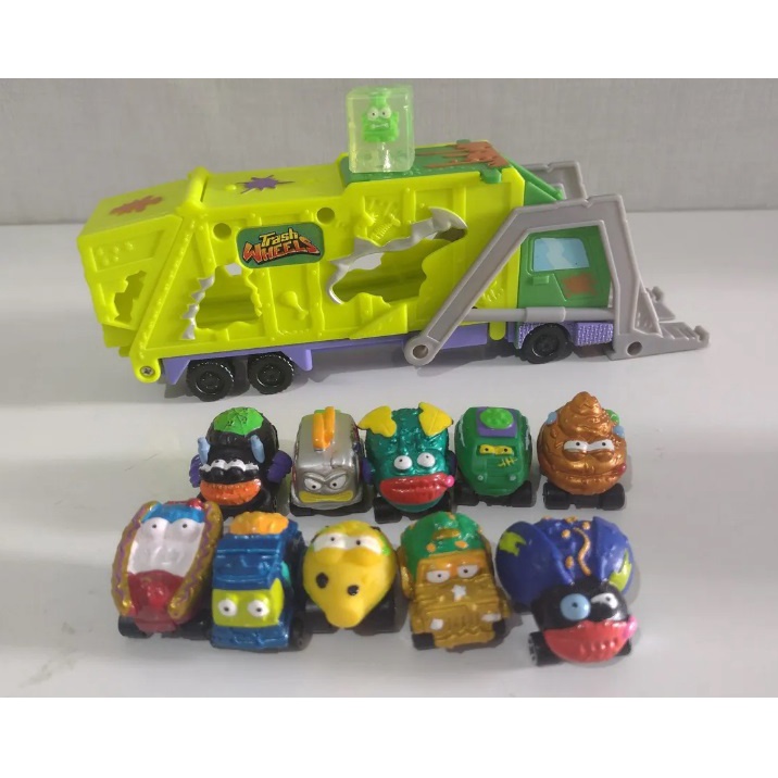 Brinquedo Trash Pack Wheels Cegonha Lixo + 10 Carrinhos | Shopee Brasil