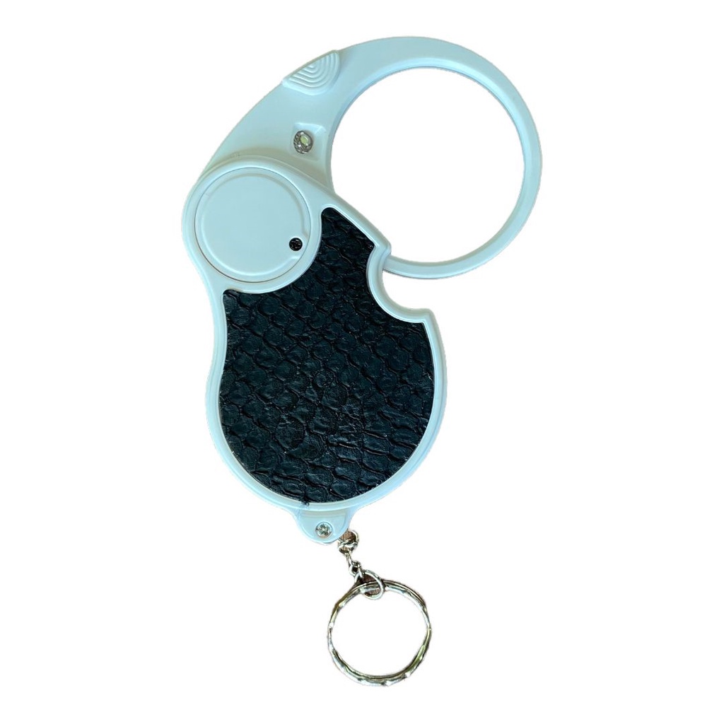 Mini lupa chaveiro de mão com luz de LED p/relojoeiro joalheiro TG ...