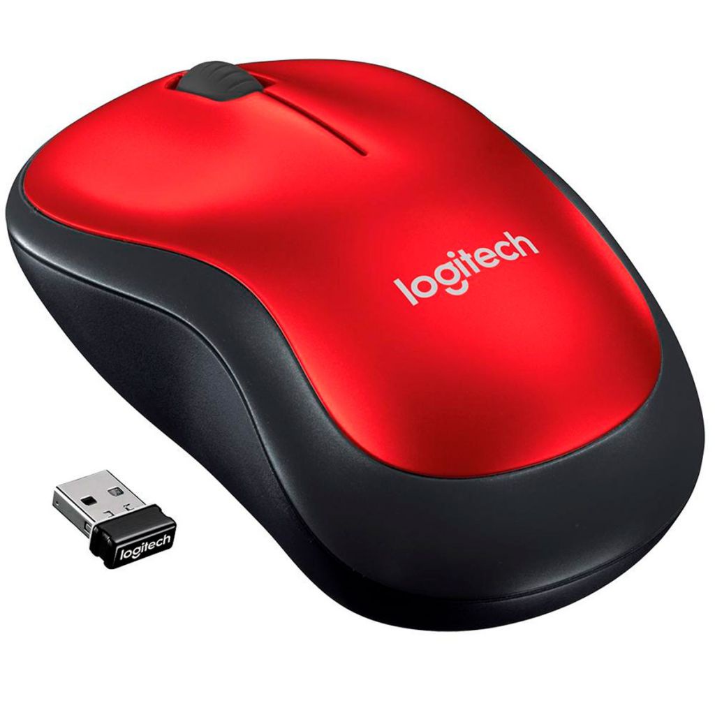 Mouse Logitech M185, Wireless, Vermelho, 1000DPI | Shopee Brasil