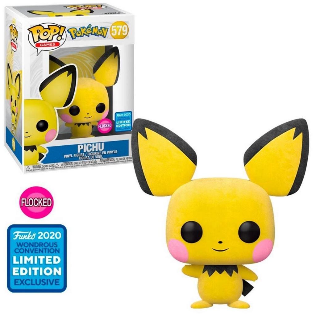Funko Pop Pokemon 579 Pichu Flocked Limited Edition | Shopee Brasil