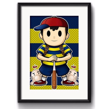 Quadro Ness Pop Art Earthbound Game Rpg Decoracao Paspatur | Shopee Brasil