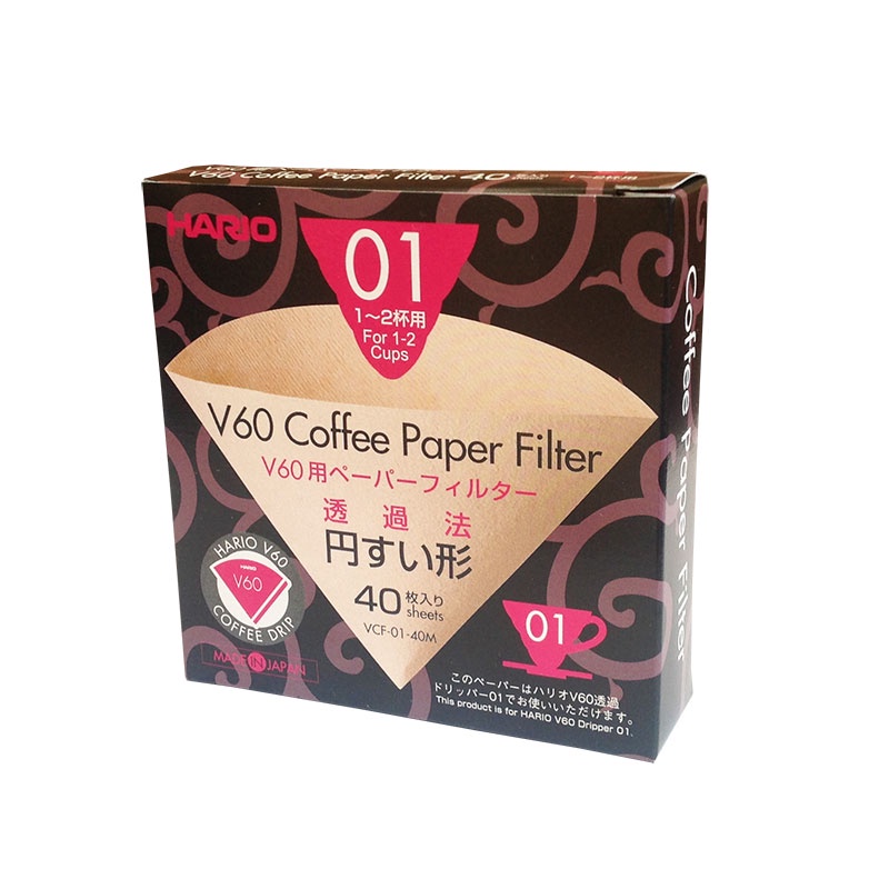 Filtro Natural para Coador Hario V60-01 - 40 Unidades | Shopee Brasil
