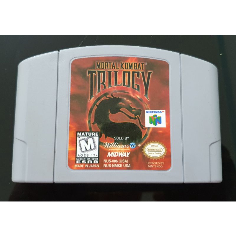 Mortal Kombat Trilogy Original Nintendo 64 | Shopee Brasil