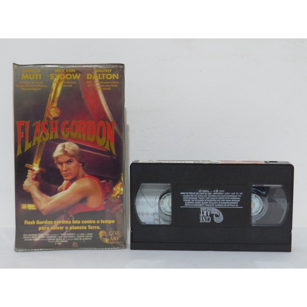 FITA VHS FLASH GORDON - LEGENDADO - RARO | Shopee Brasil