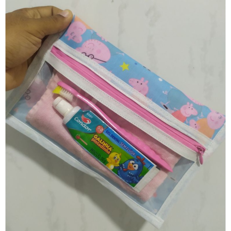 Porta Pasta e Escova de Dente Volta as Aulas | Shopee Brasil