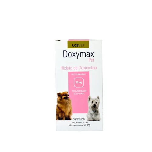 Doxymax Pet 25mg Antimicrobiano c/ 14 Comprimidos | Shopee Brasil