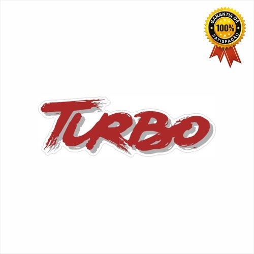 Emblema/adesivo Turbo Vermelho Fiat Uno | Shopee Brasil