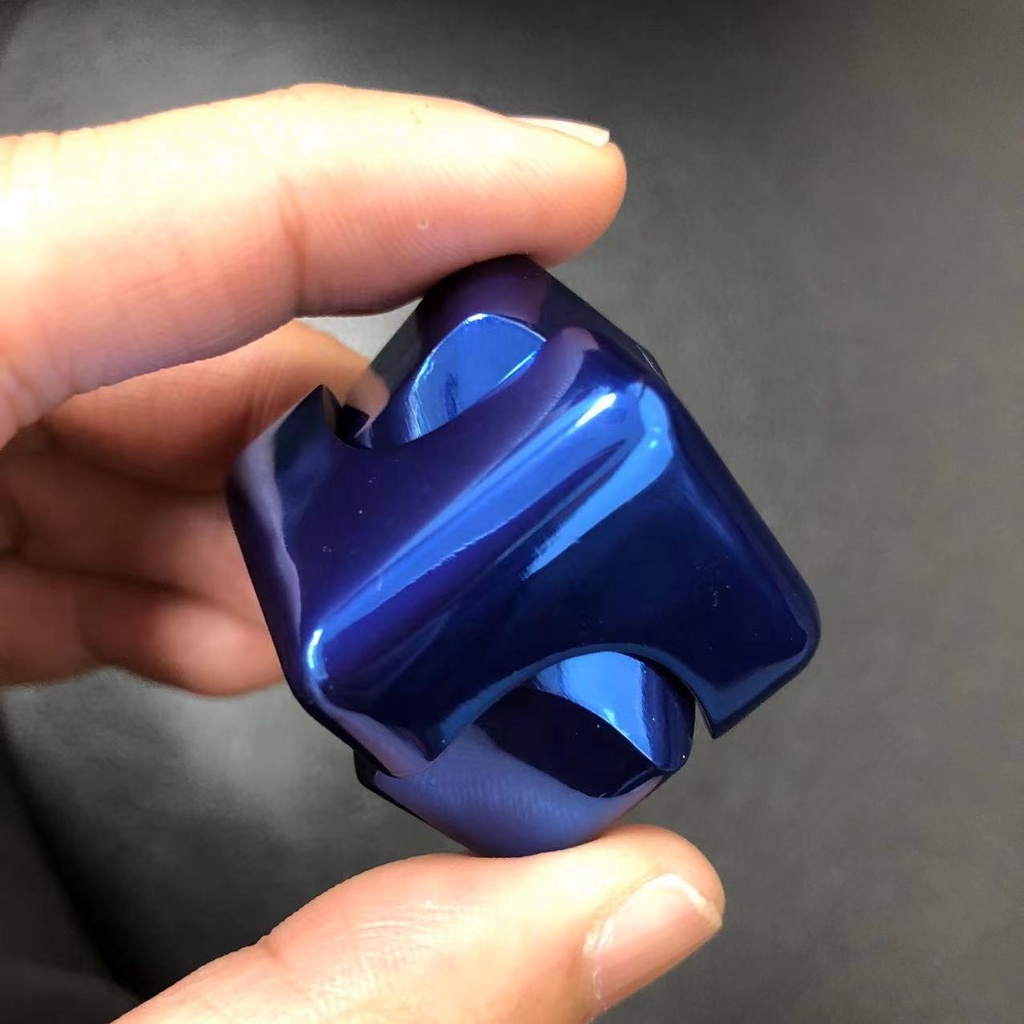 Dado Mágico Quadrado De Metal Girar Cubo Fidget Spinner Antistress ...