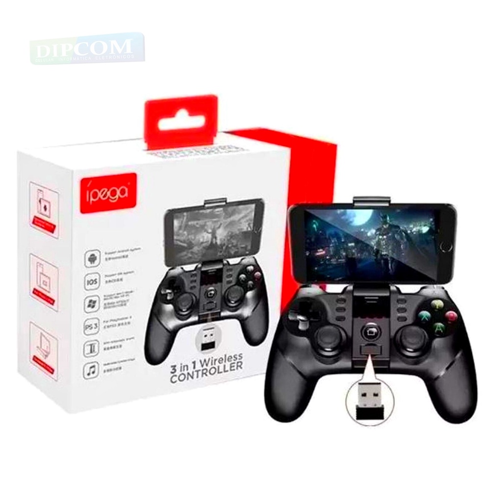 Controle Para Celular Bluetooth e Com Adaptador USB - Controle Original ...