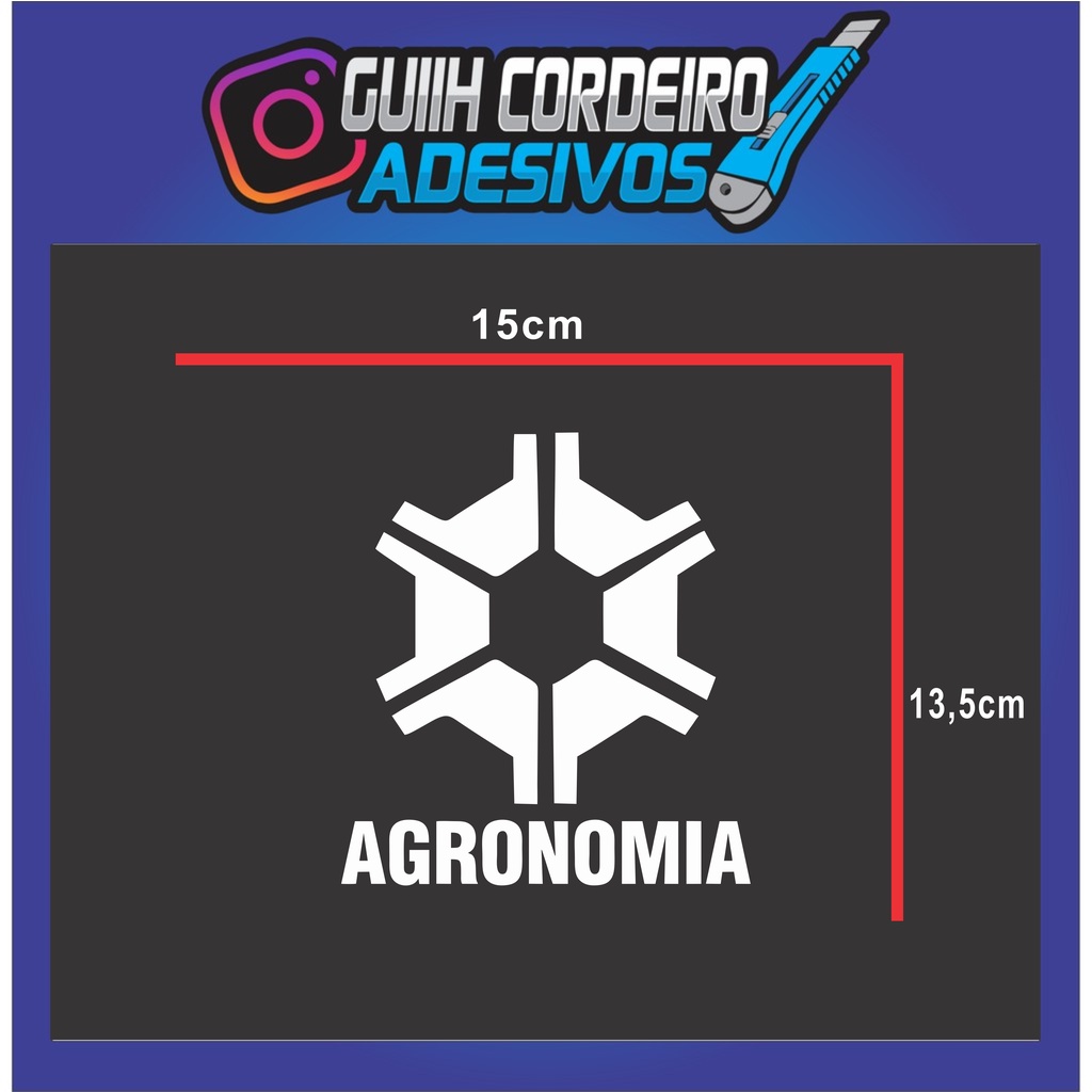 Adesivo Agronomia | Shopee Brasil
