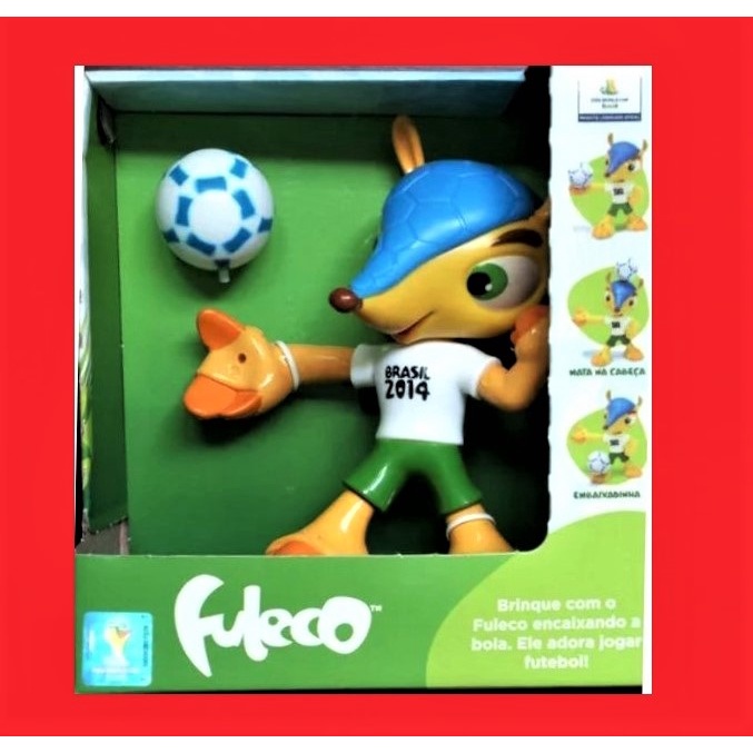 Boneco Fuleco Mascote Copa Brasil 2014 (17cm) Original Fifa | Shopee Brasil